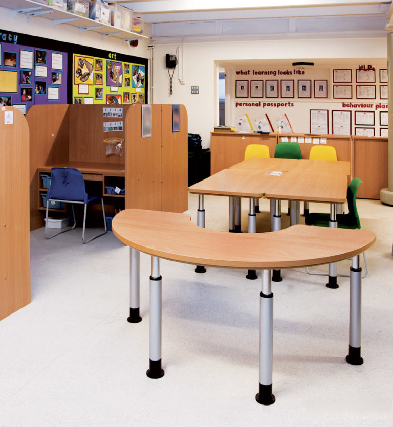 Wide School Workstation - Tough Furniture